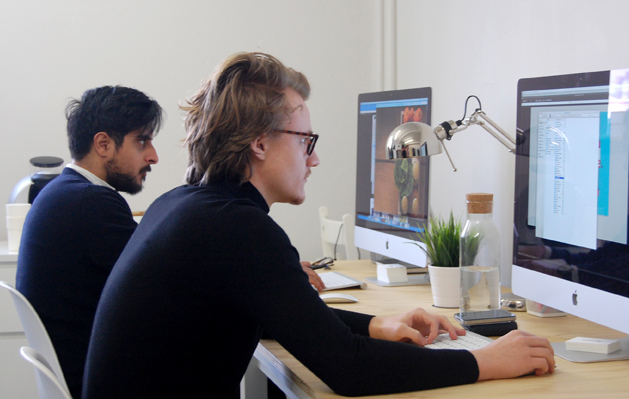 Office tale of Sam Lane, co-founder and creative director at Alphabet ...