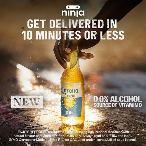 Ninja Delivery and Labatt Breweries launch new Corona Sunbrew 0.0% ...
